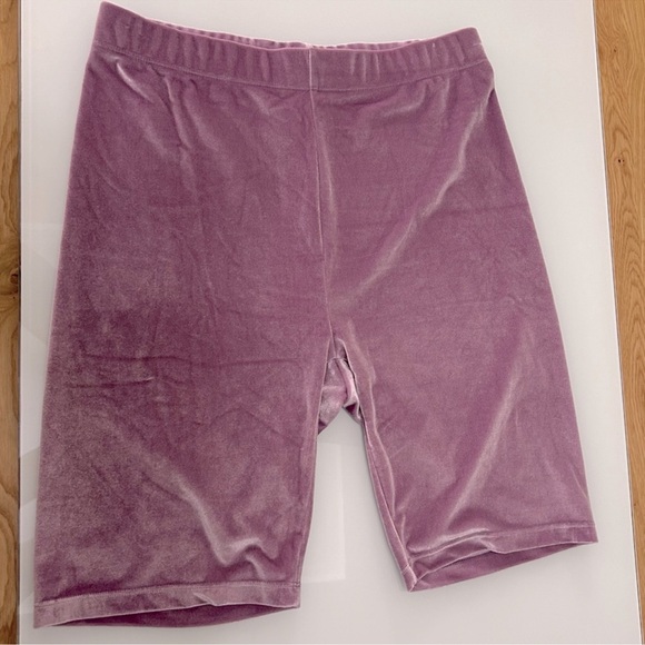 Fabletics | Shorts | Fabletics Highwaisted Velour Bike Shorts 9 | Poshmark